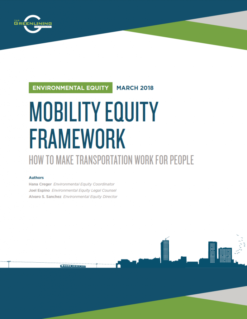 Mobility Equity Framework: How to Make Transportation Work for People ...