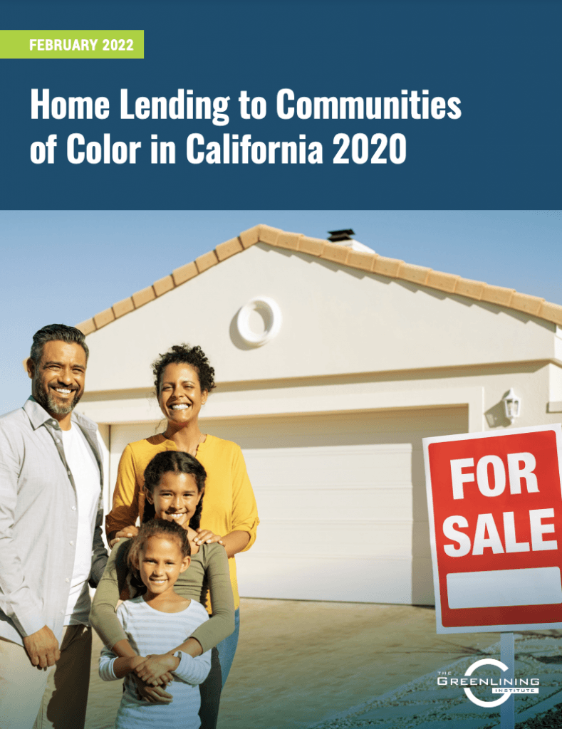 Home Lending to Communities of Color in California 2020 - The ...